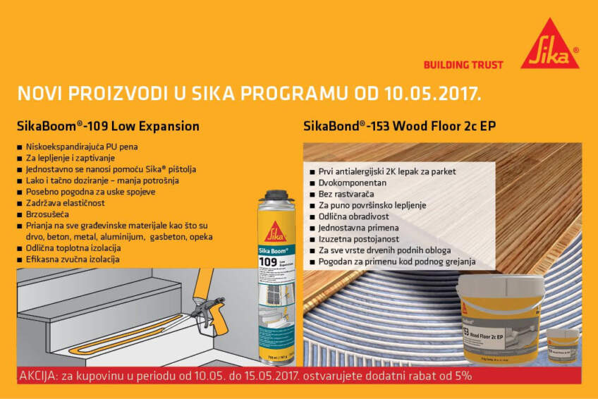 Kompanija SIKA - NOVI PROIZVODI NA TRŽIŠTU - PODOVI